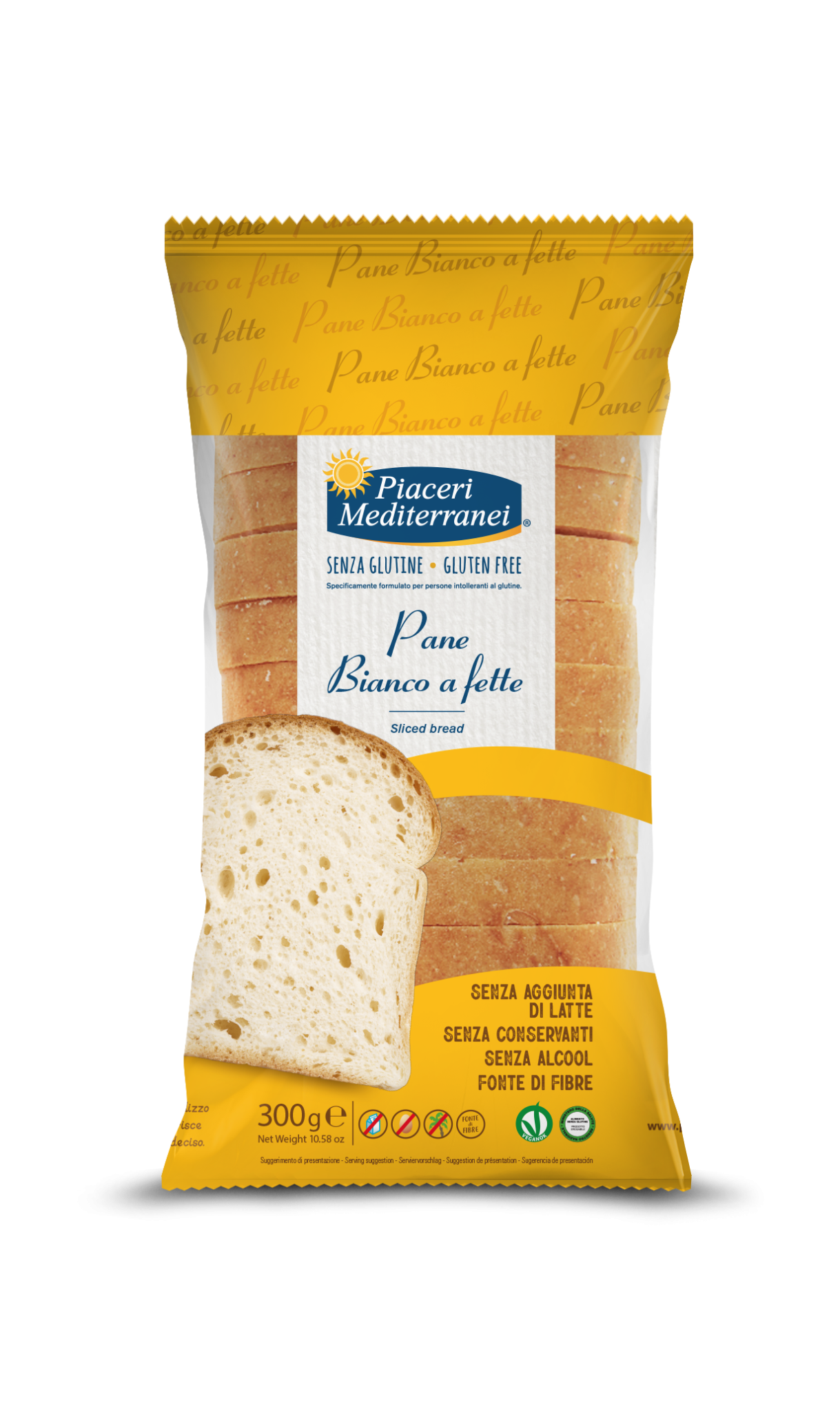 Pane Bianco a fette - Piaceri Mediterranei